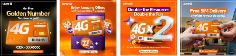By booking your Ufone 4G number digitally, you unlock the following ...